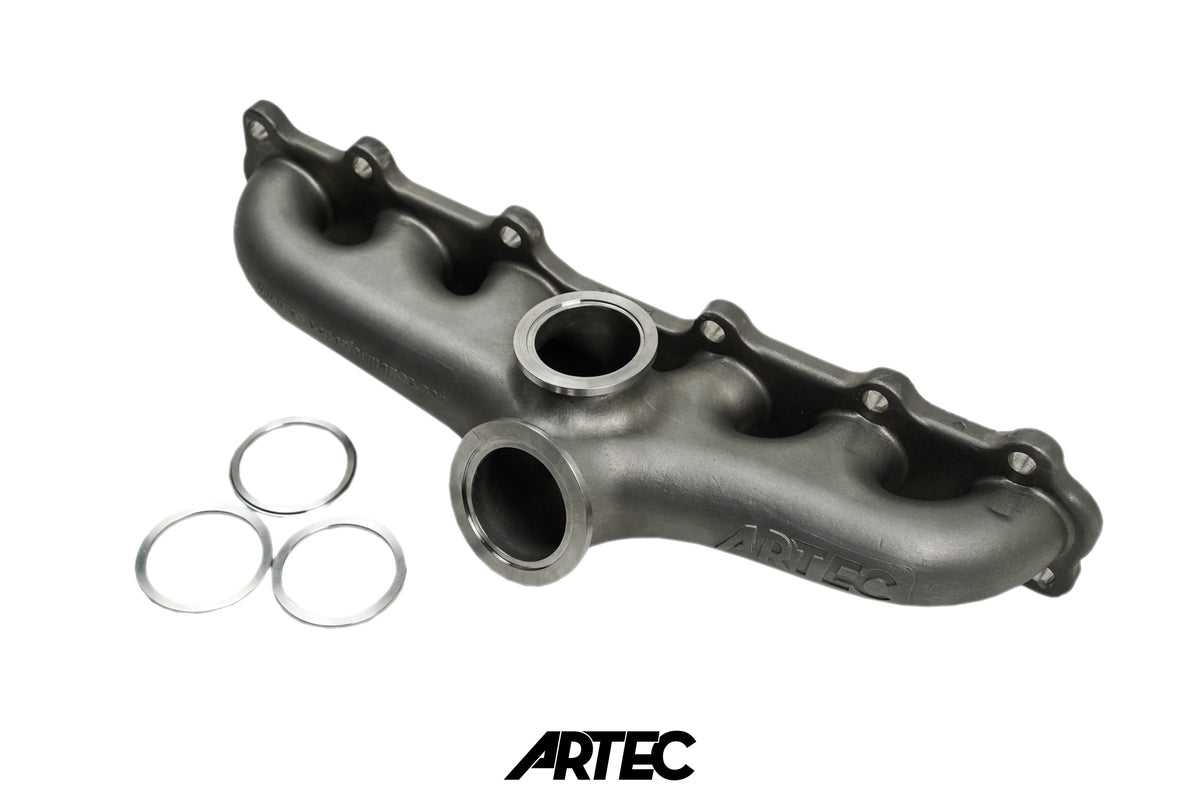 Artec Toyota 2JZ-GTE Stainless V-Band Side Mount Turbo Manifold ...