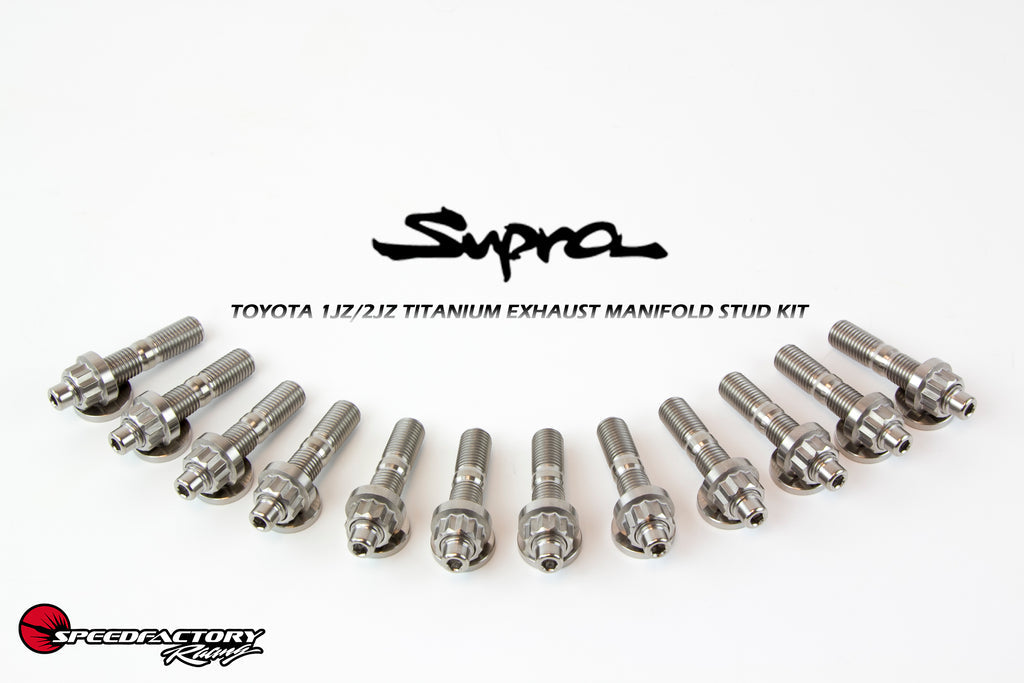 SpeedFactory Racing 1JZ/2JZ Toyota Exhaust Manifold Titanium Stud Kit ...